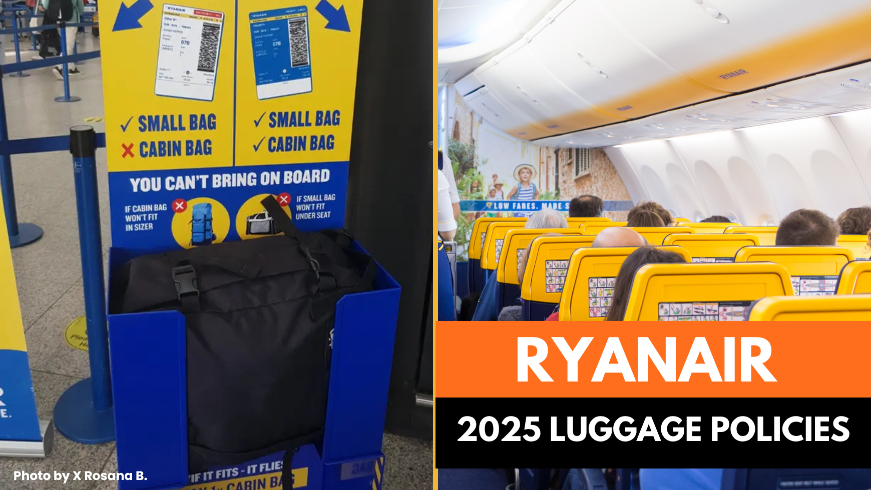 Ryanair Cabin Bag Size, Baggage Allowance and Fees | CABINZERO